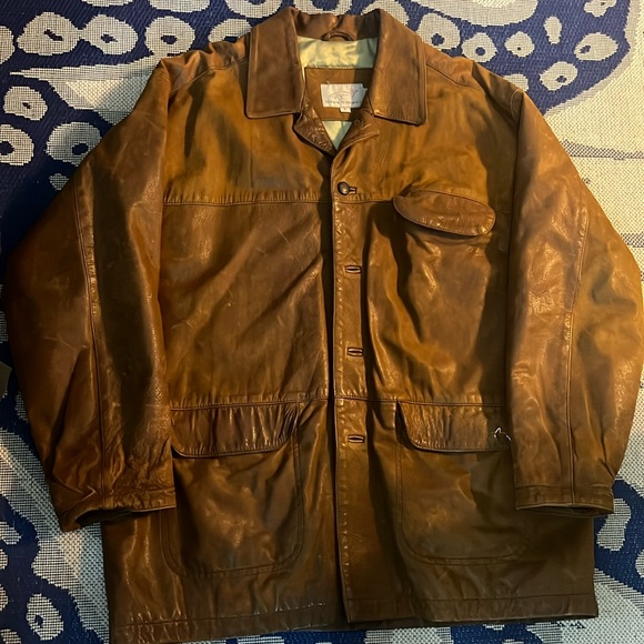 Greg Norman Collection | Jackets & Coats | Vintage Greg Norman Leather ...